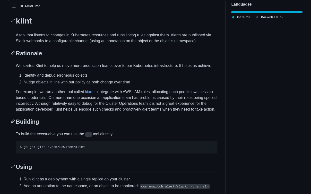 Klint A Linter For Rating And 631 Alternatives Analysis Tools