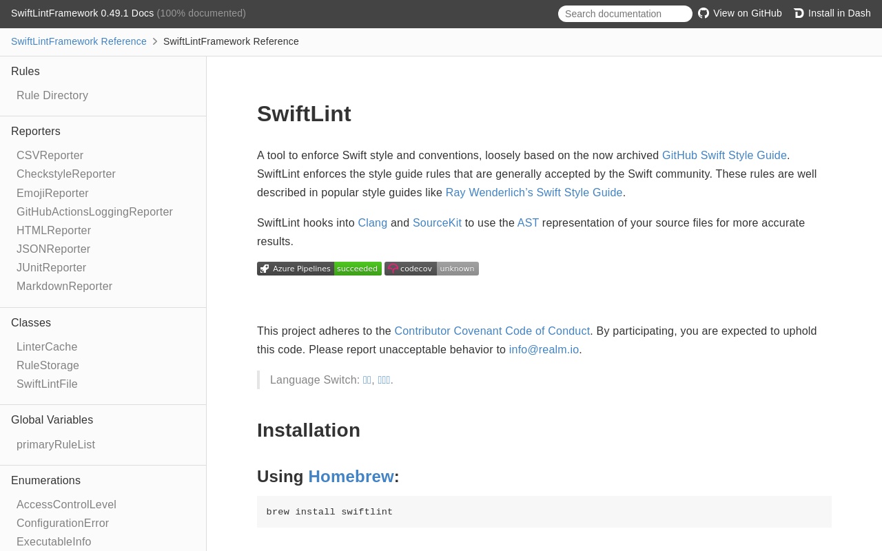 Swiftlint A Linter For Swift Rating And Alternatives Analysis Tools