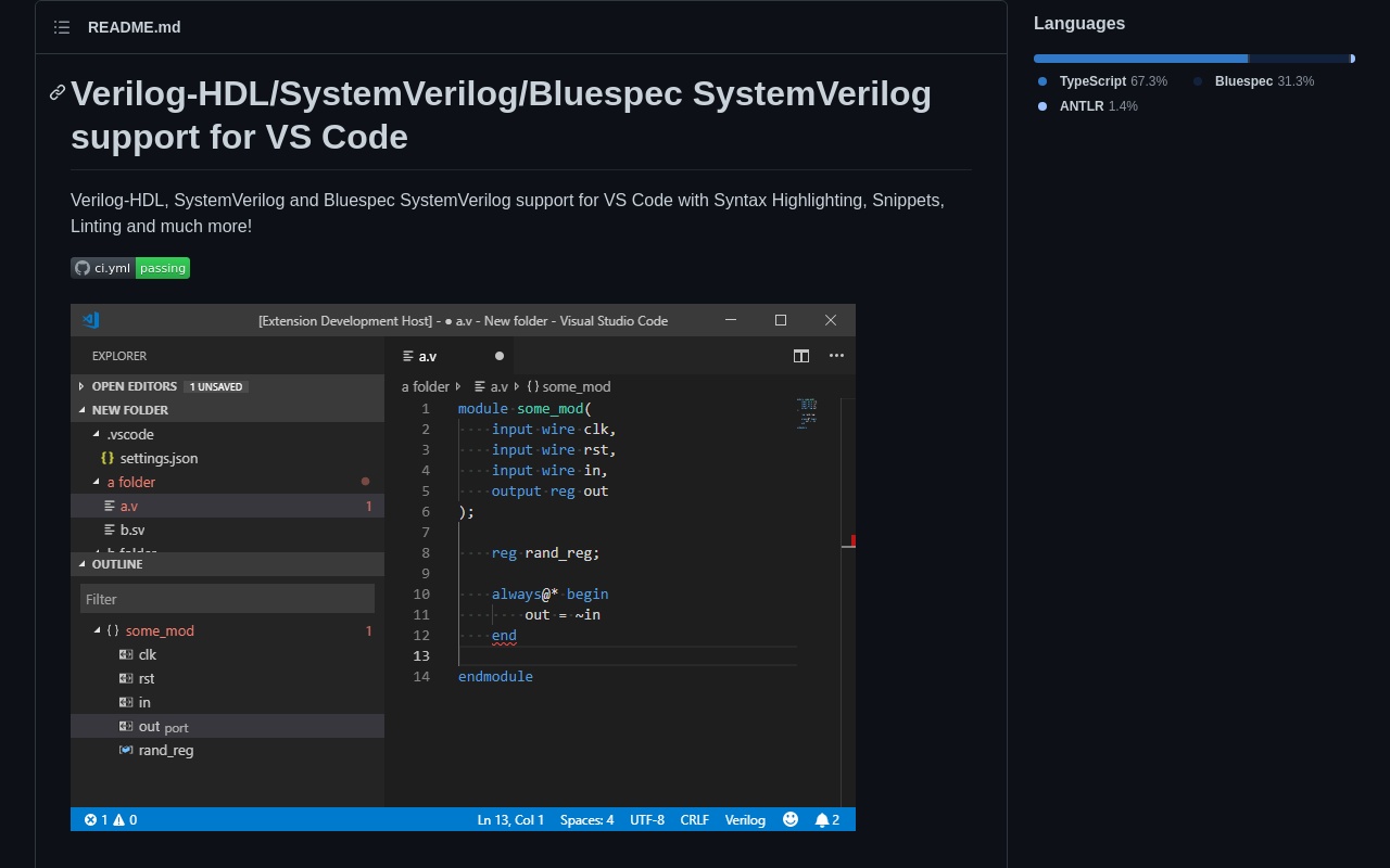 Vscode Verilog Hdl Support A Linter For Verilog Rating And